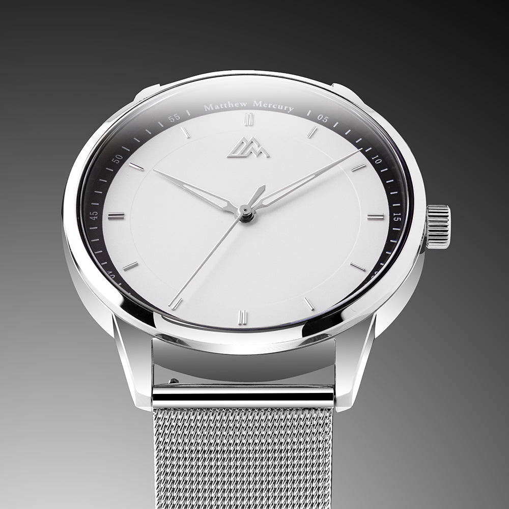 Bernard - Steel – Matthew Mercury Watches