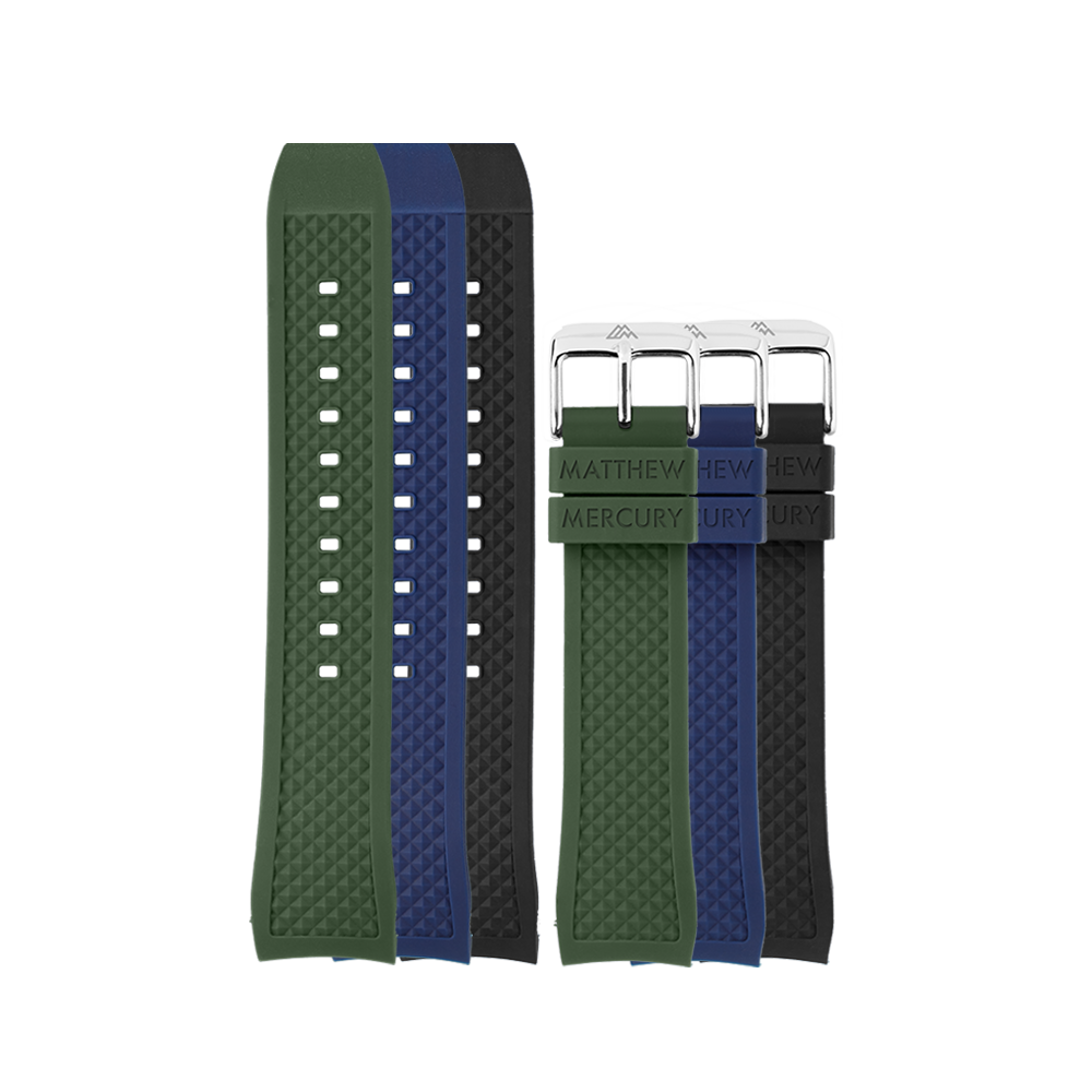 Rubber straps set for Men – Matthew Mercury Watches